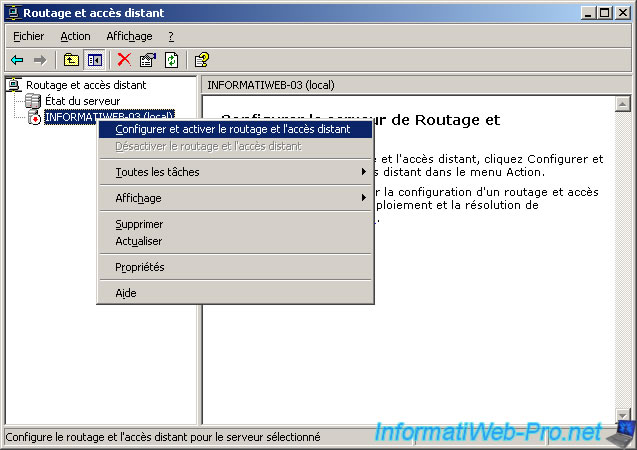 Nat And Network Routing On Windows Server 2003 Windows Server Tutorials Informatiweb Pro 0834